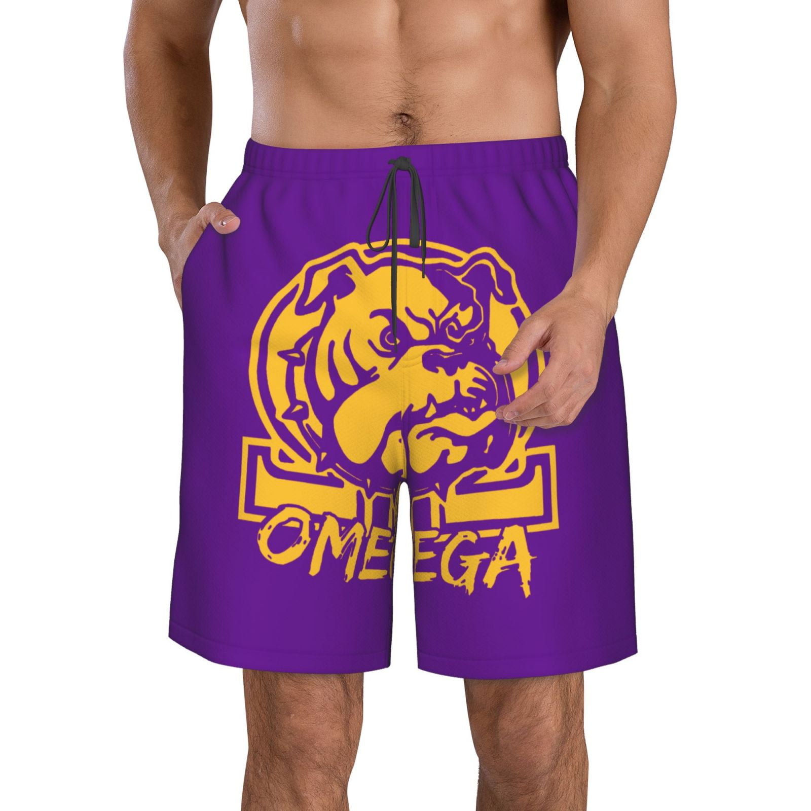 Omega Psi Phi Men's Short Pajama Pants Super Soft Lounge Sleep Shorts ...