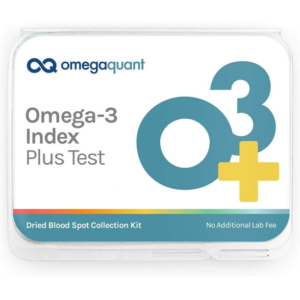 Omega Quant Omega-3 Index Plus Test Kit - Measures Blood Levels of ...