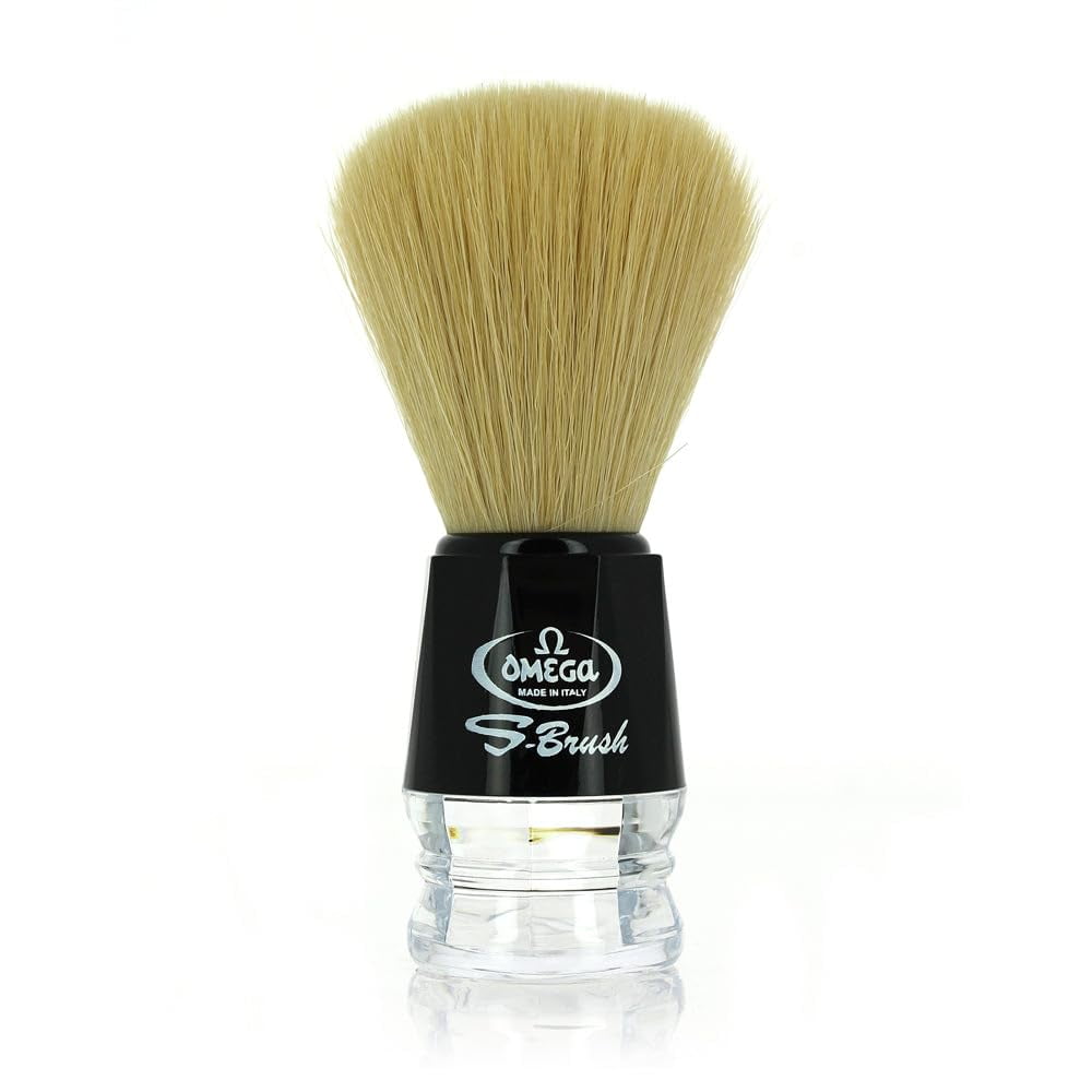 Omega S-Brush Synthetic Shaving Brush Black 10019 - Walmart.com