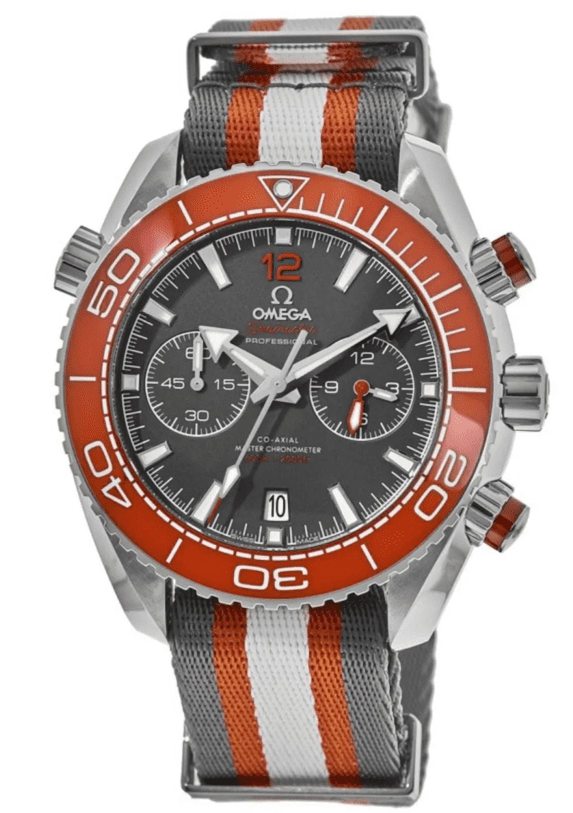 Omega Seamaster Planet Ocean 600M Chronograph 45.5mm Grey Dial Nato ...