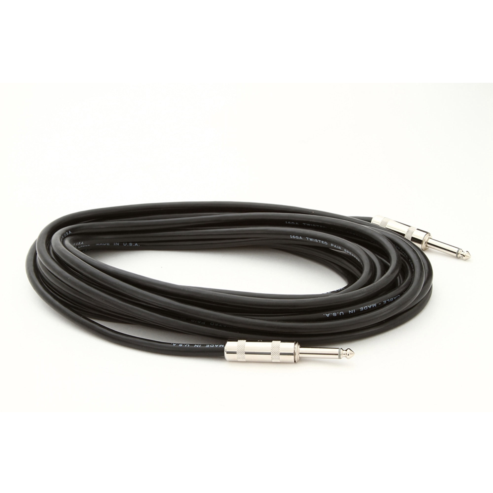 Omega Silver Standard Instrument Cable, 1/4" to 1/4" Straight Jacks, 10 ...