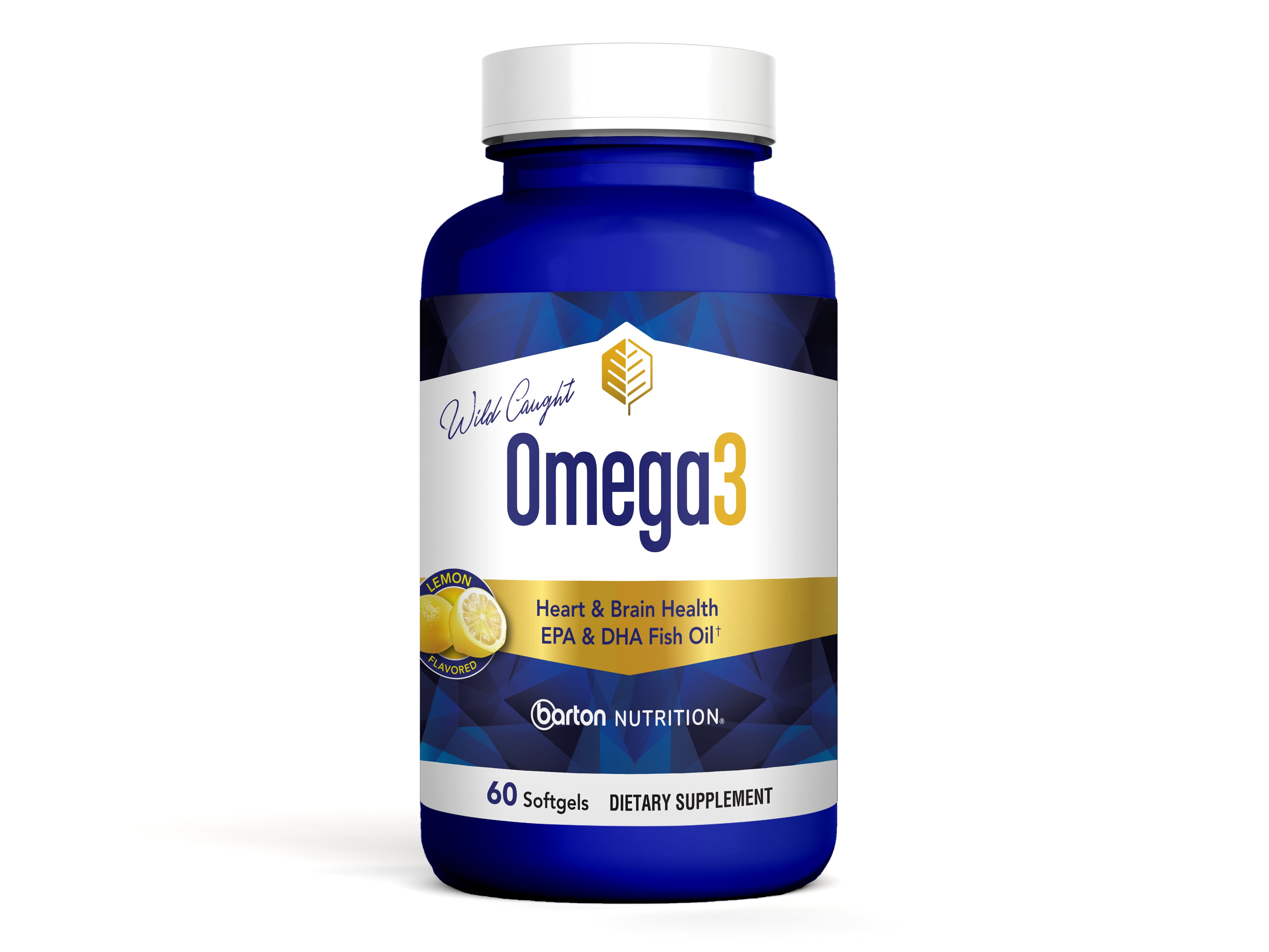 Omega3 - Heart & Brain Health Support Formula - EPA & DHA Fish Oil ...