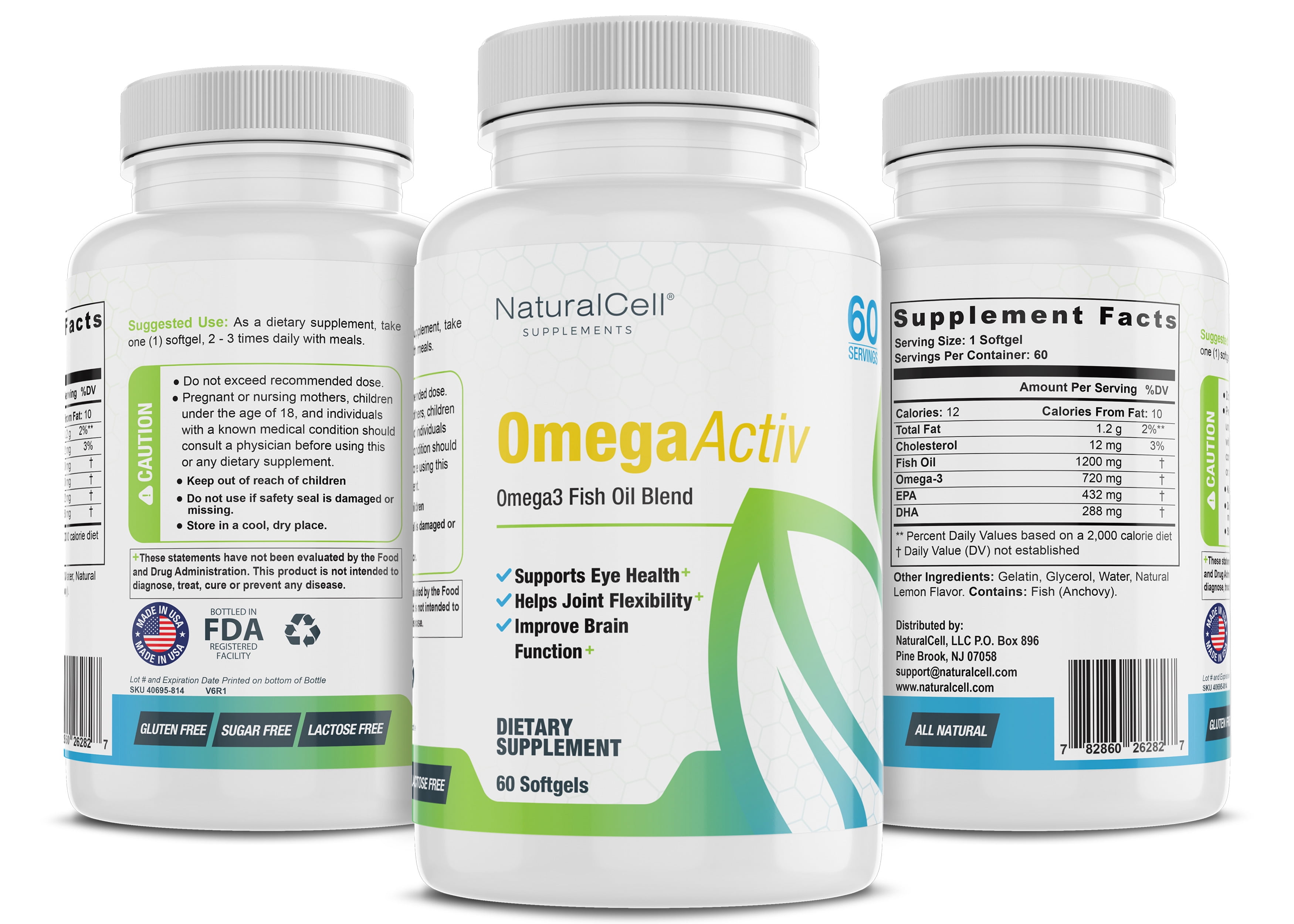 OmegaActiv - Omega3 Fish Oil Blend - Walmart.com