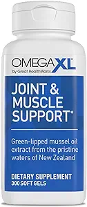 OmegaXL, Green-Lipped Mussel Oil Omega-3 Supplement, 300 Softgels with ...