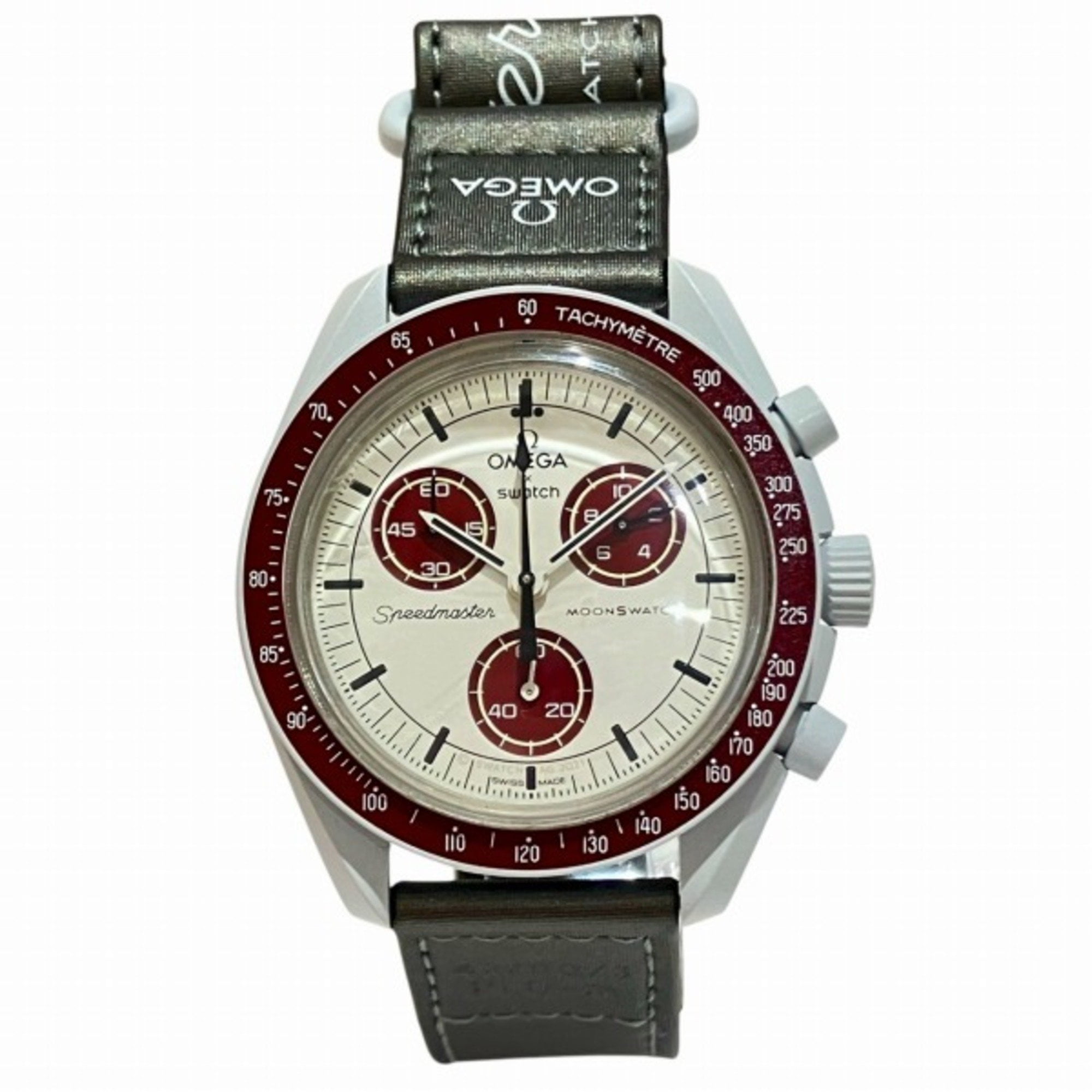 Omegaa Watch, Speedmaster SO33M101 White Dial Moonswatch Mission to Pluto Quartz Watch, Omegaa ...