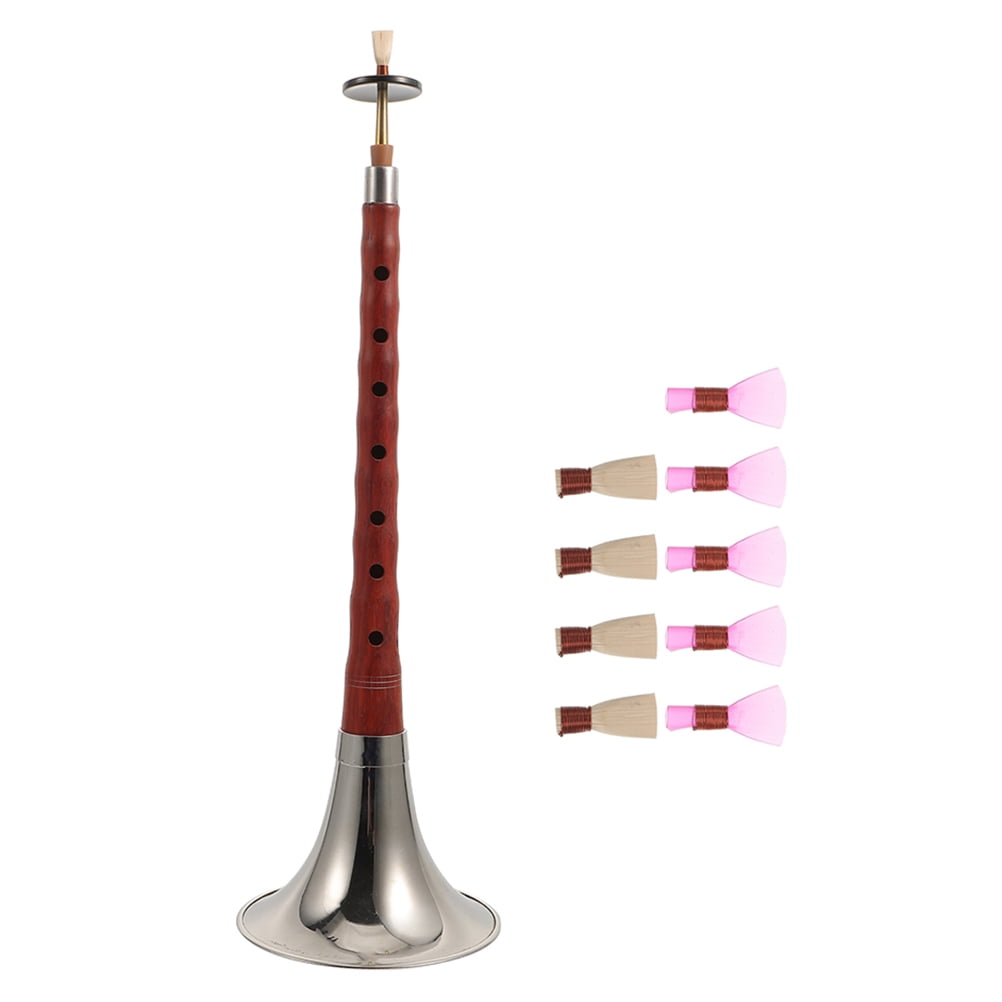 Omeite 1 Set Beginner A Key Suona Rosewood-made Suona Instrument Ethnic ...