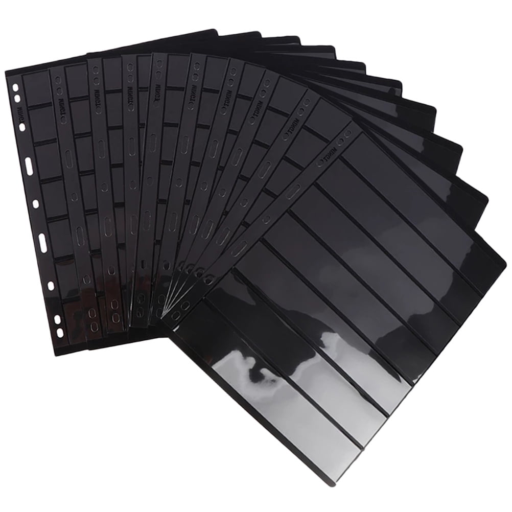 Omeite 10 Sheets of Loose Leaf Classification Stamp Storage Pouches ...