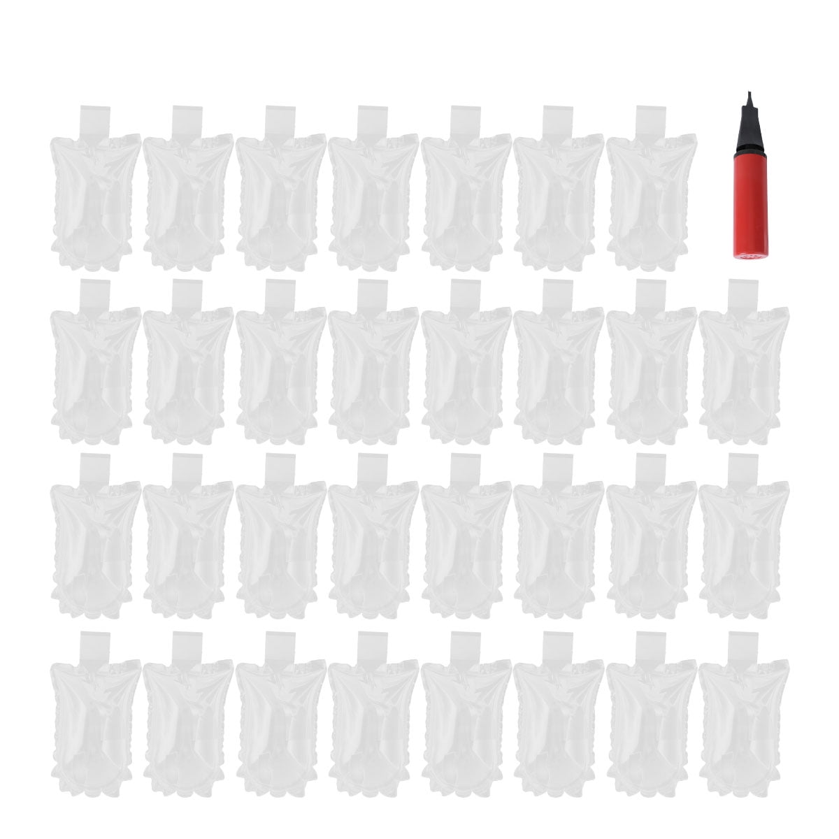 OUNONA 100pcs Transparent Buffer Bag Inflatable Air Packaging ...
