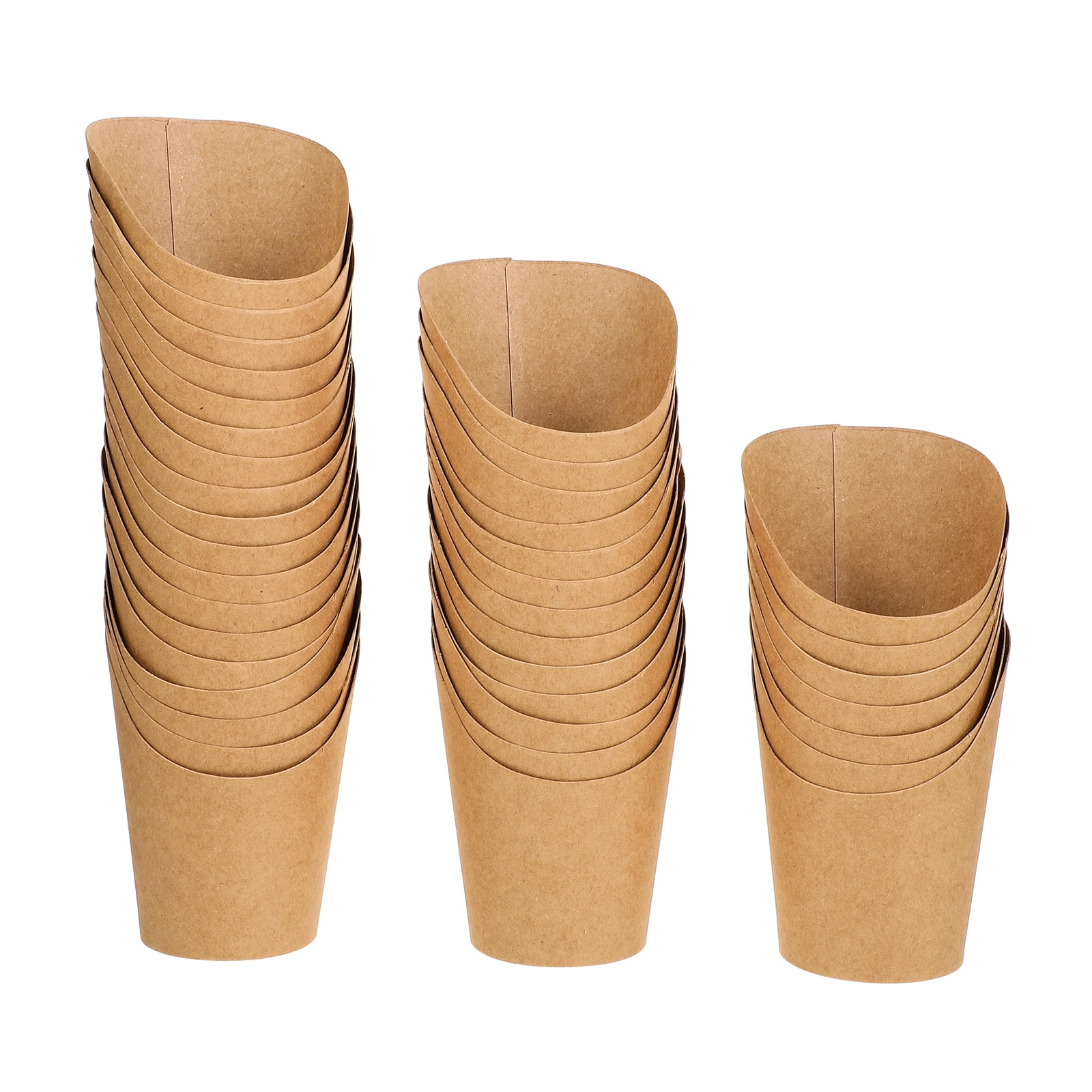Omeite 14 oz Disposable Kraft Paper Ice Cream Chips Cup Slanted Cup ...
