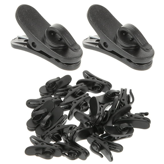 Omeite 20Pcs Lapel Mic Clips Plastic Lavalier Wire Clips Plastic ...