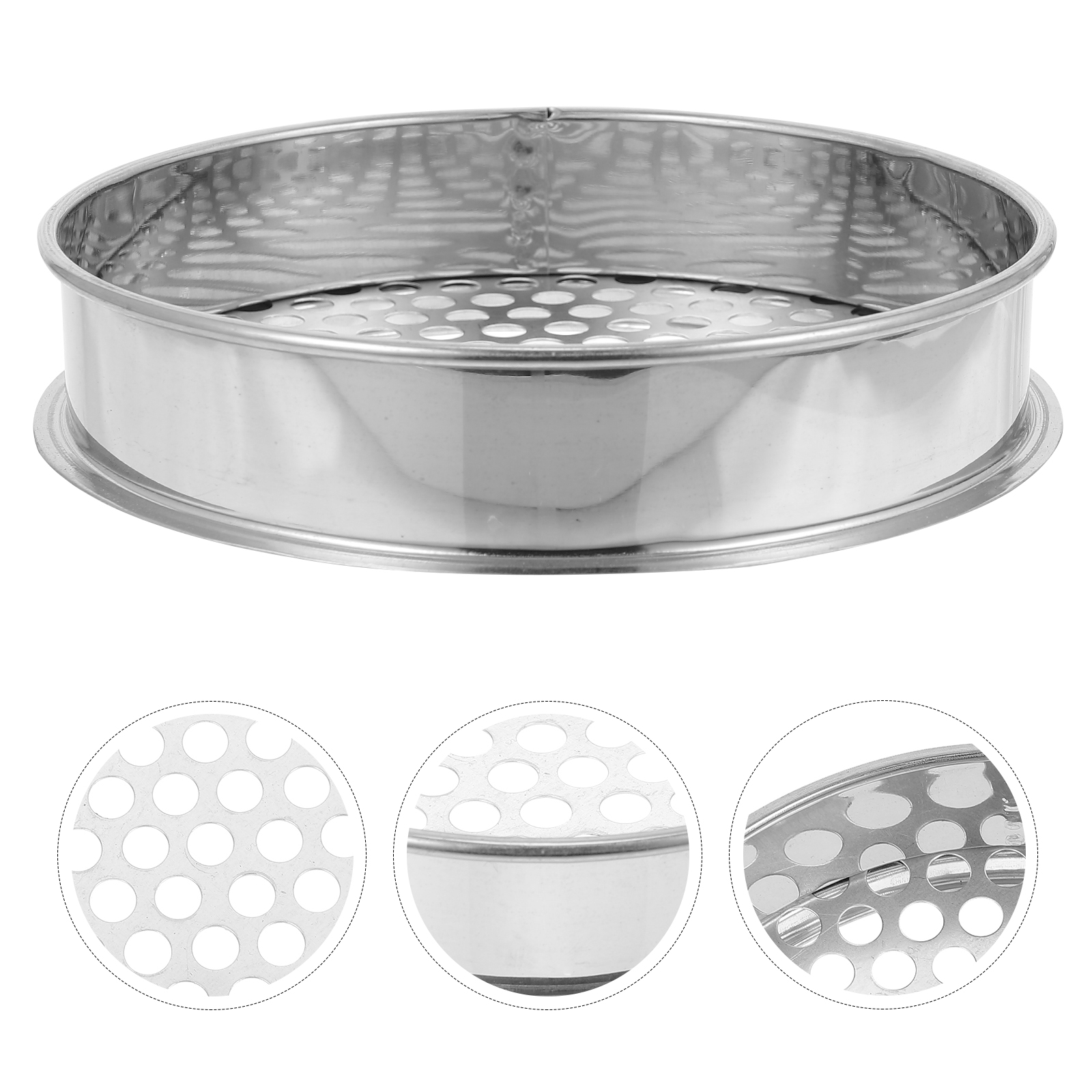 Omeite 20cm round hole sieve fleshy soil sieve soil mesh sieve (round ...