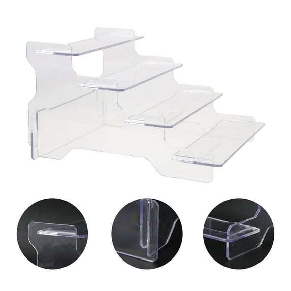 Omeite 4-layer transparent ladder display stand for figurines - Walmart.com
