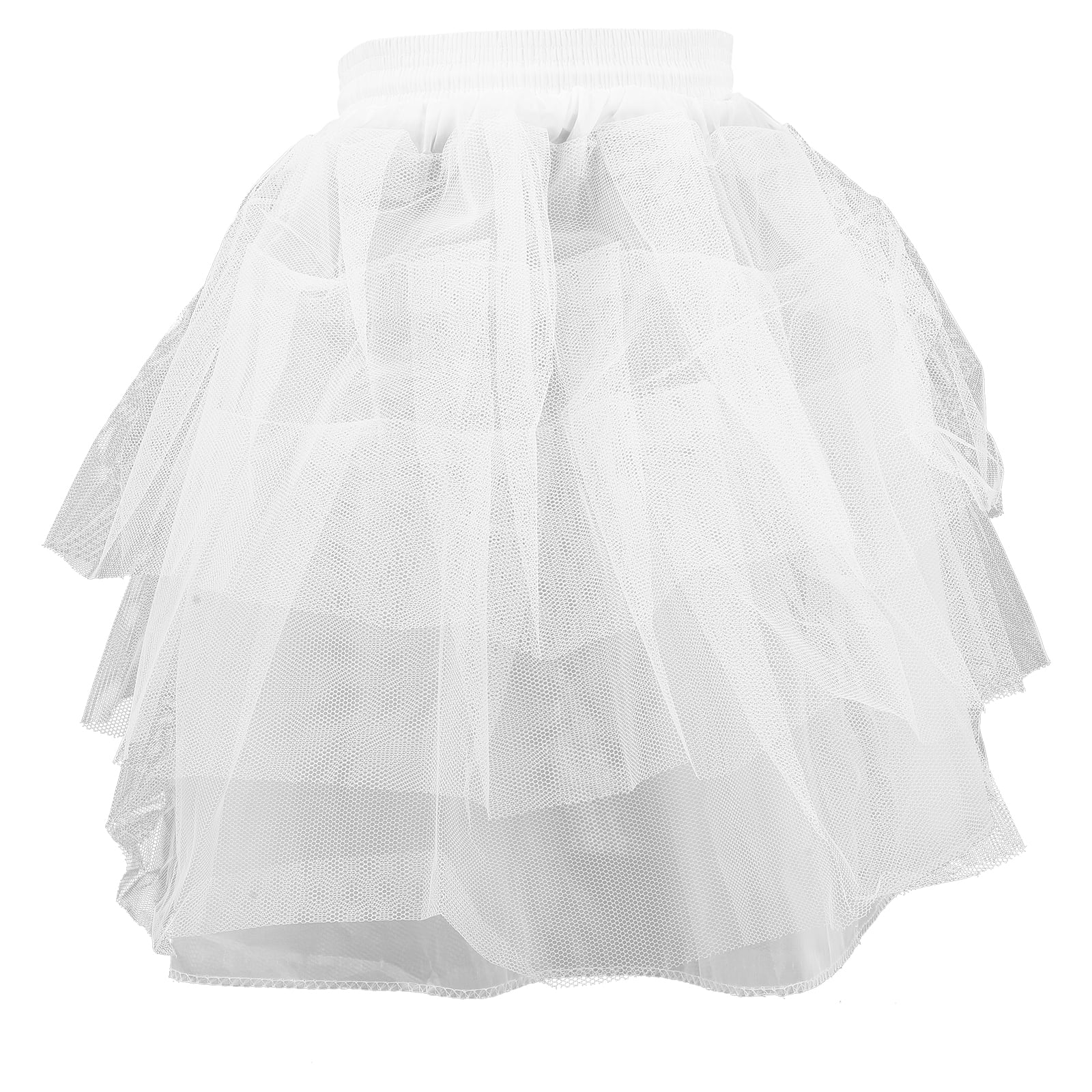 Omeite 45cm Tutu Skirt Crinoline Bone Short Skirt Brace Pannier Four ...