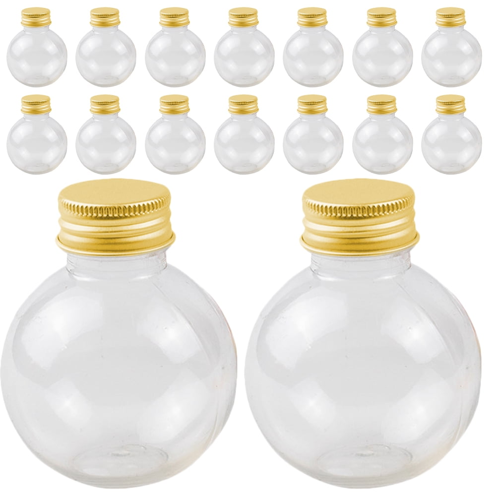 Omeite 50pcs Party Beverage Bottles Lightbulb Coffee Milk Bottles ...