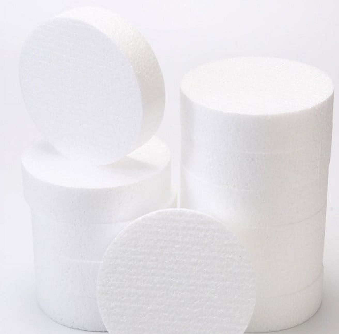 OUNONA White Foam Circles for Crafts Lightweight and Sturdy Round ...