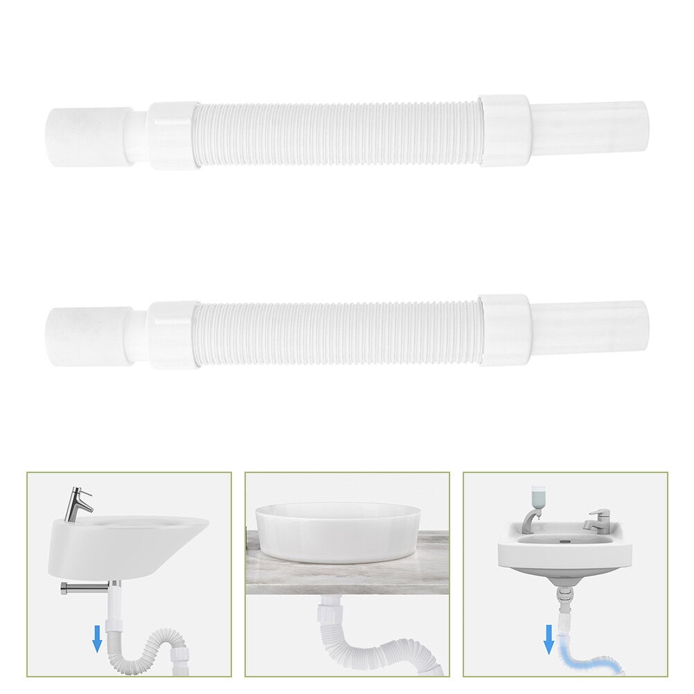Omeite 80cmPVC sewer drain pipe kitchen bathroom wash basin washing ...