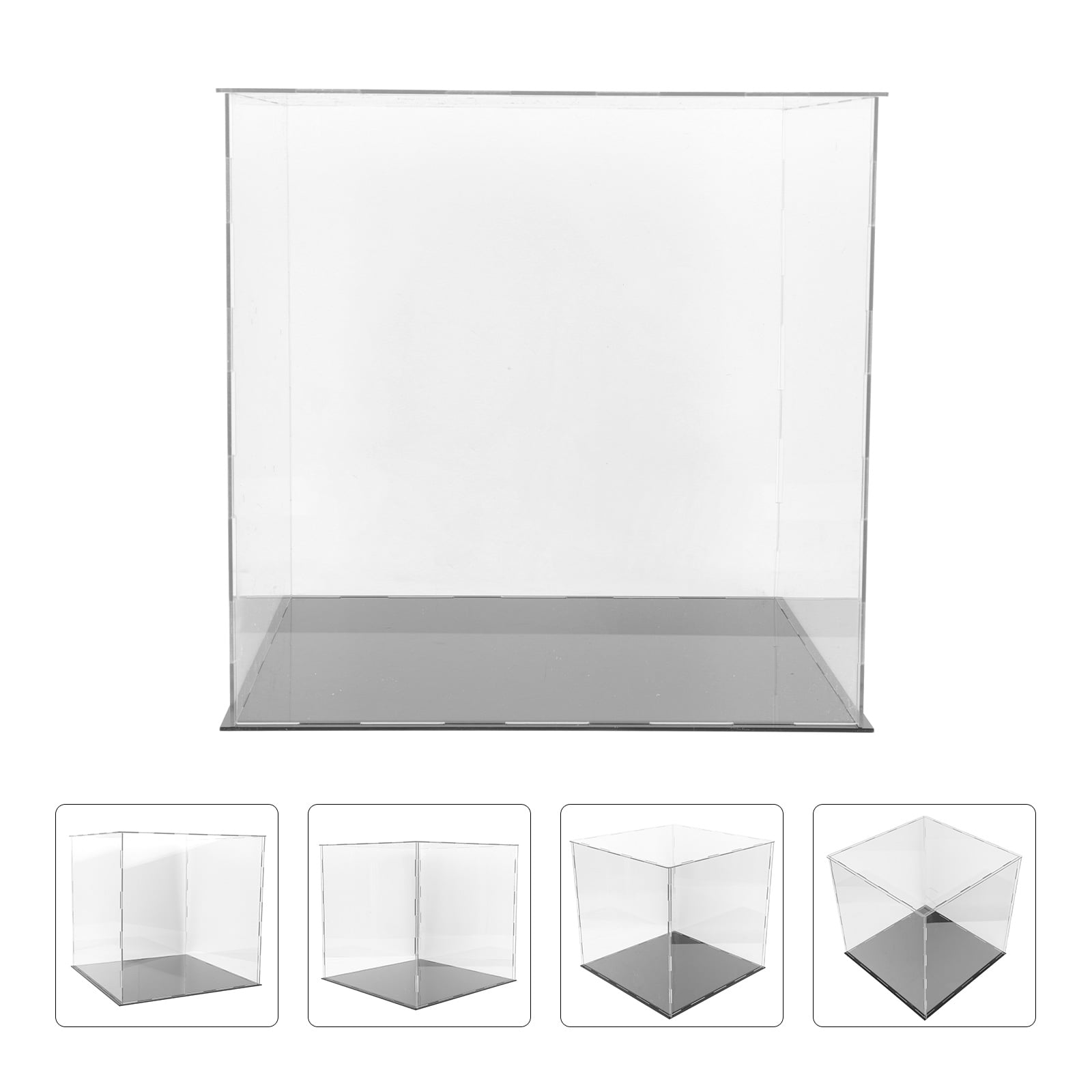 NIYANGLE Storage Display Box Transparent Acrylic 1Set 11.00X11.00X10 ...