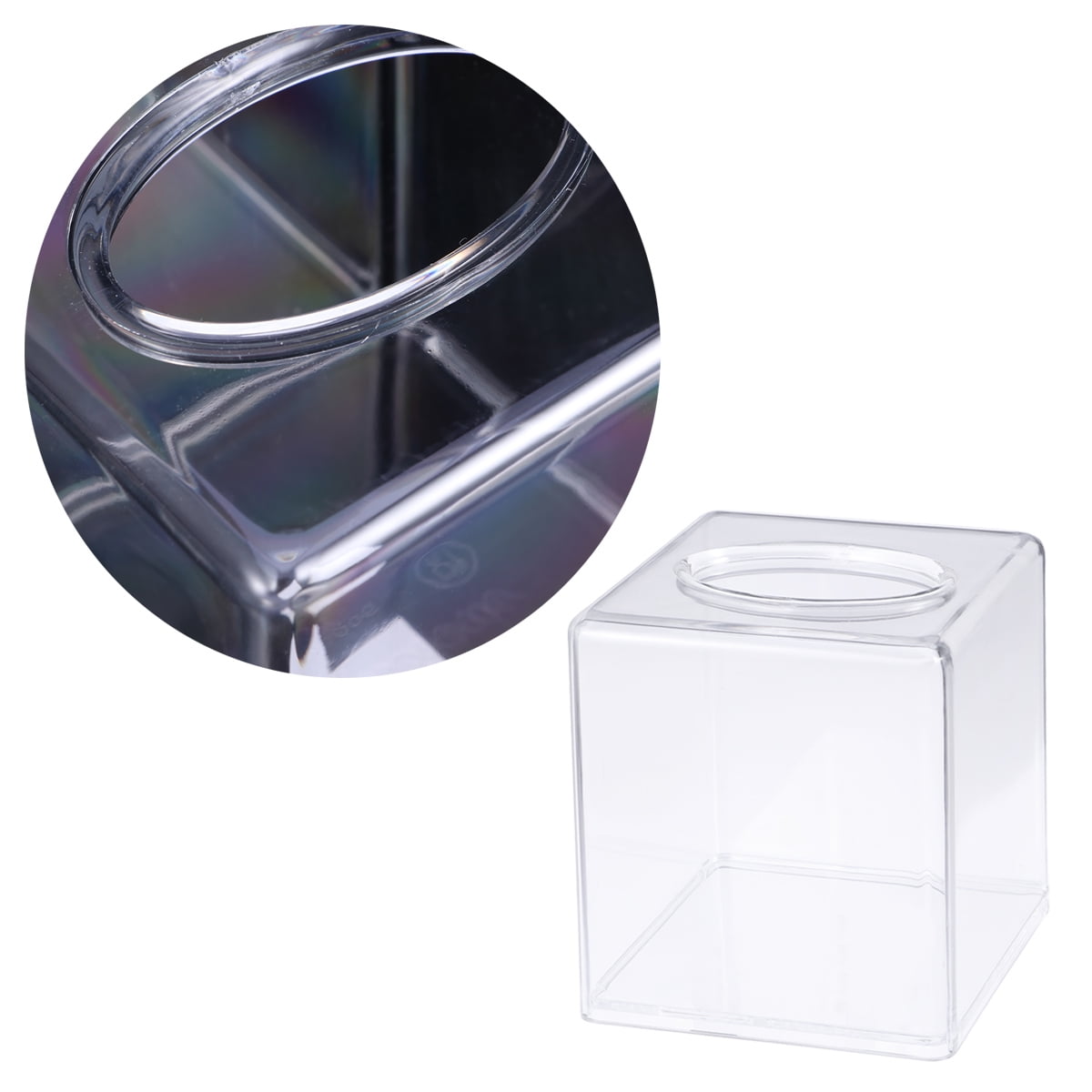OUNONA Transparent Acrylic Tissue Container with Fashionable Design for ...