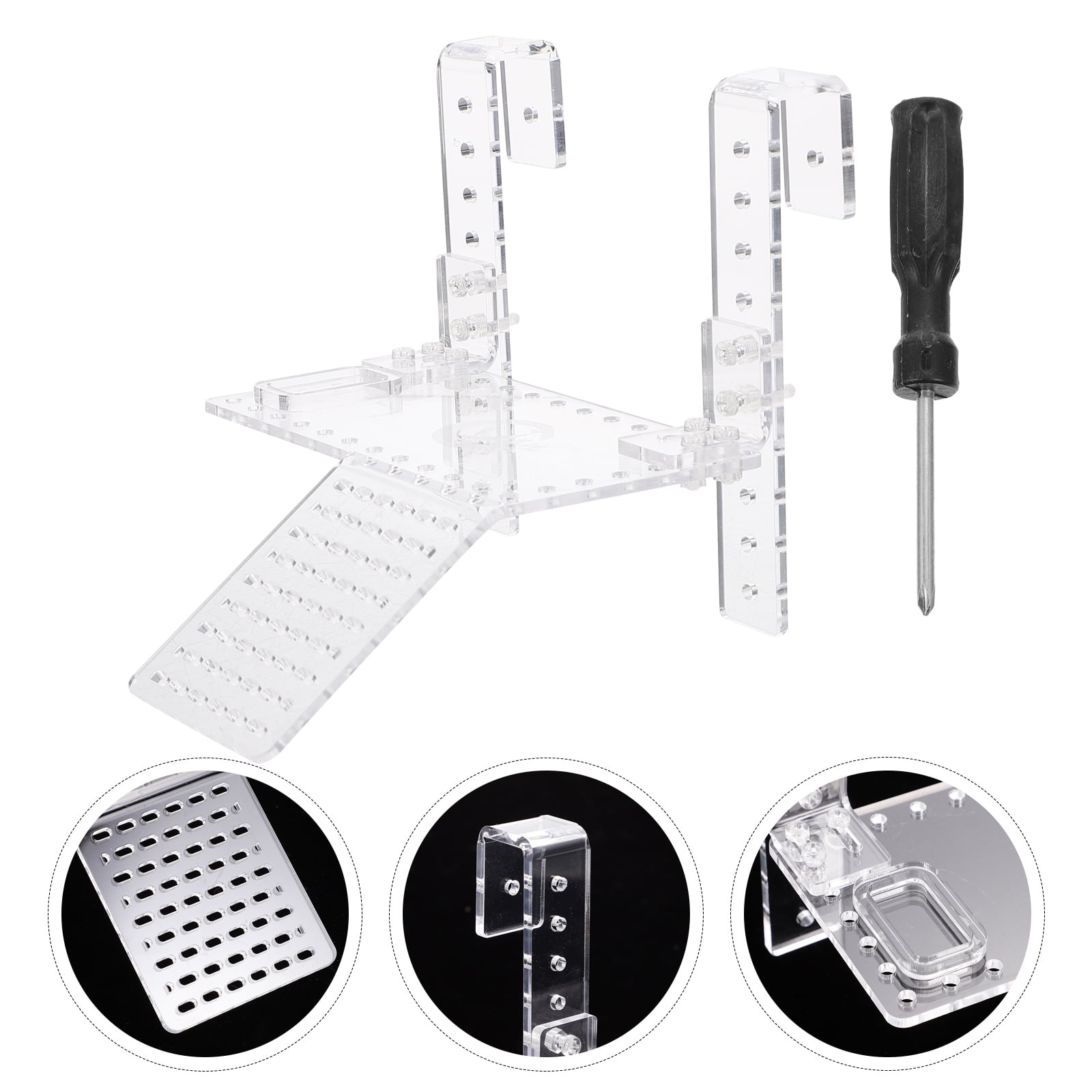 Omeite Acrylic turtle sunbathing platform turtle platform climbing high ...