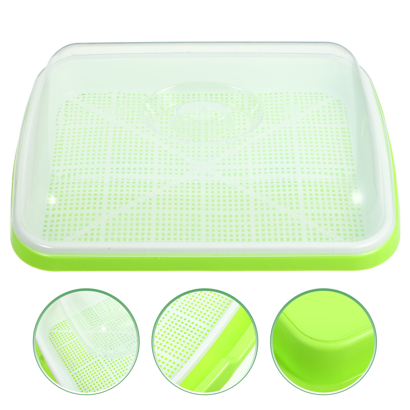 OUNONA Sprout Trays, Soil-Free, Ideal For Mung, Wheatgrass, Indoor ...