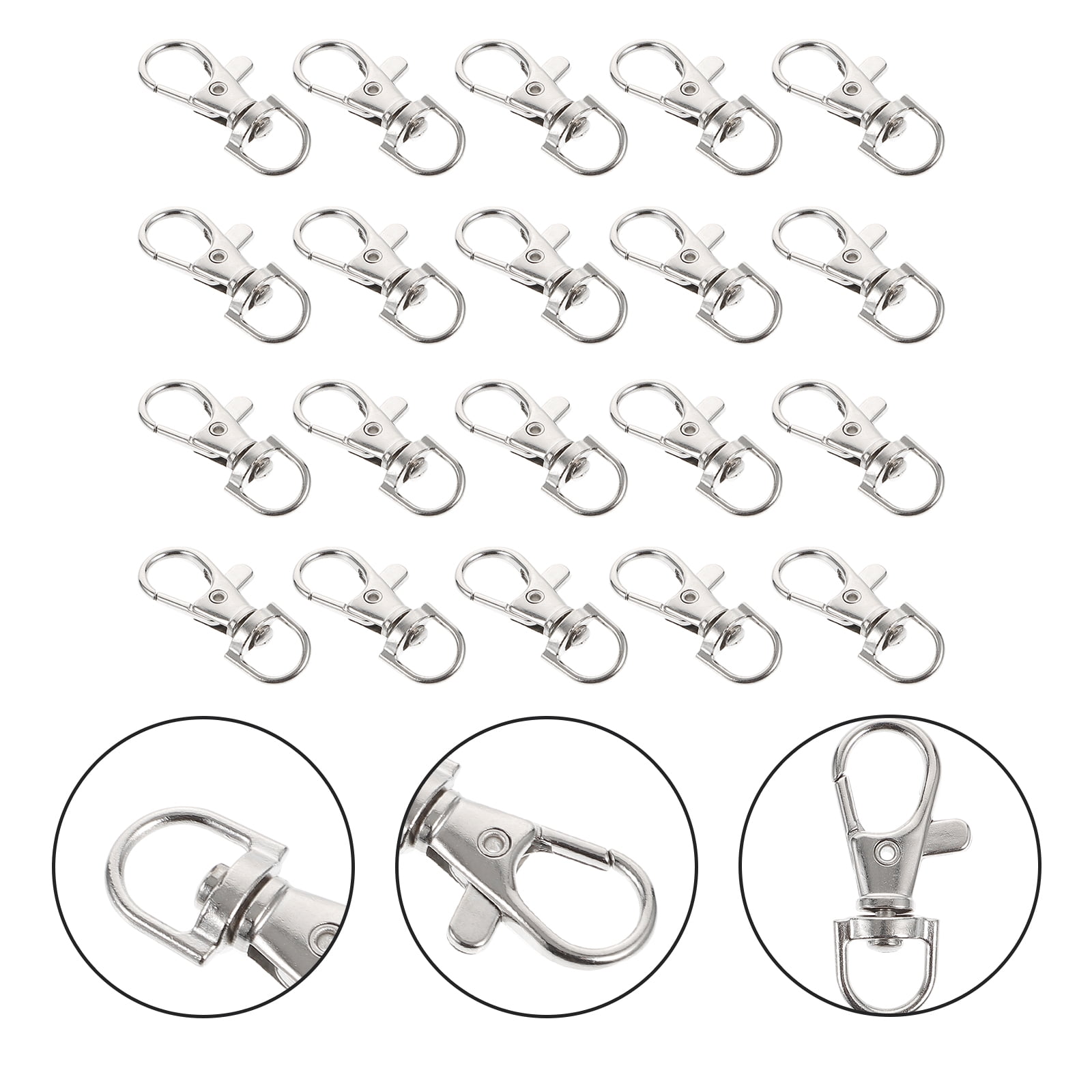 NIYANGLE Stainless Steel Locks Silver for Home Use 20Pcs 1.4X0.6X0.2In ...