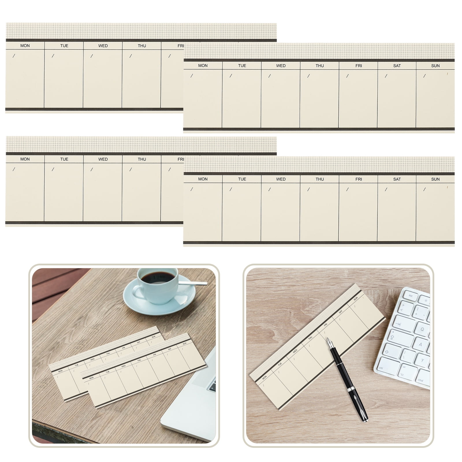 Omeite Business schedule planner notepad tearable notepad weekly ...
