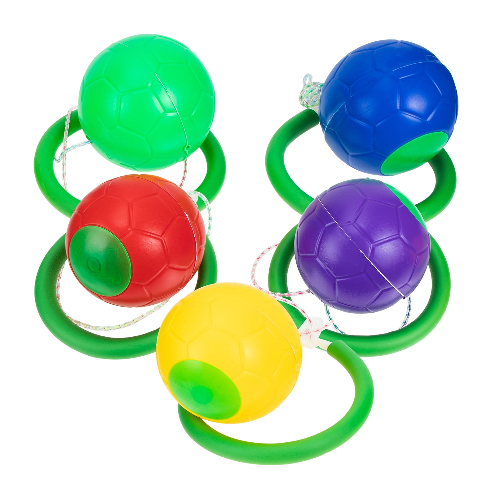 Fun and Safe ABS Kids Skipping Ball for Ankle Fitness Toy 6Pcs Assorted ...