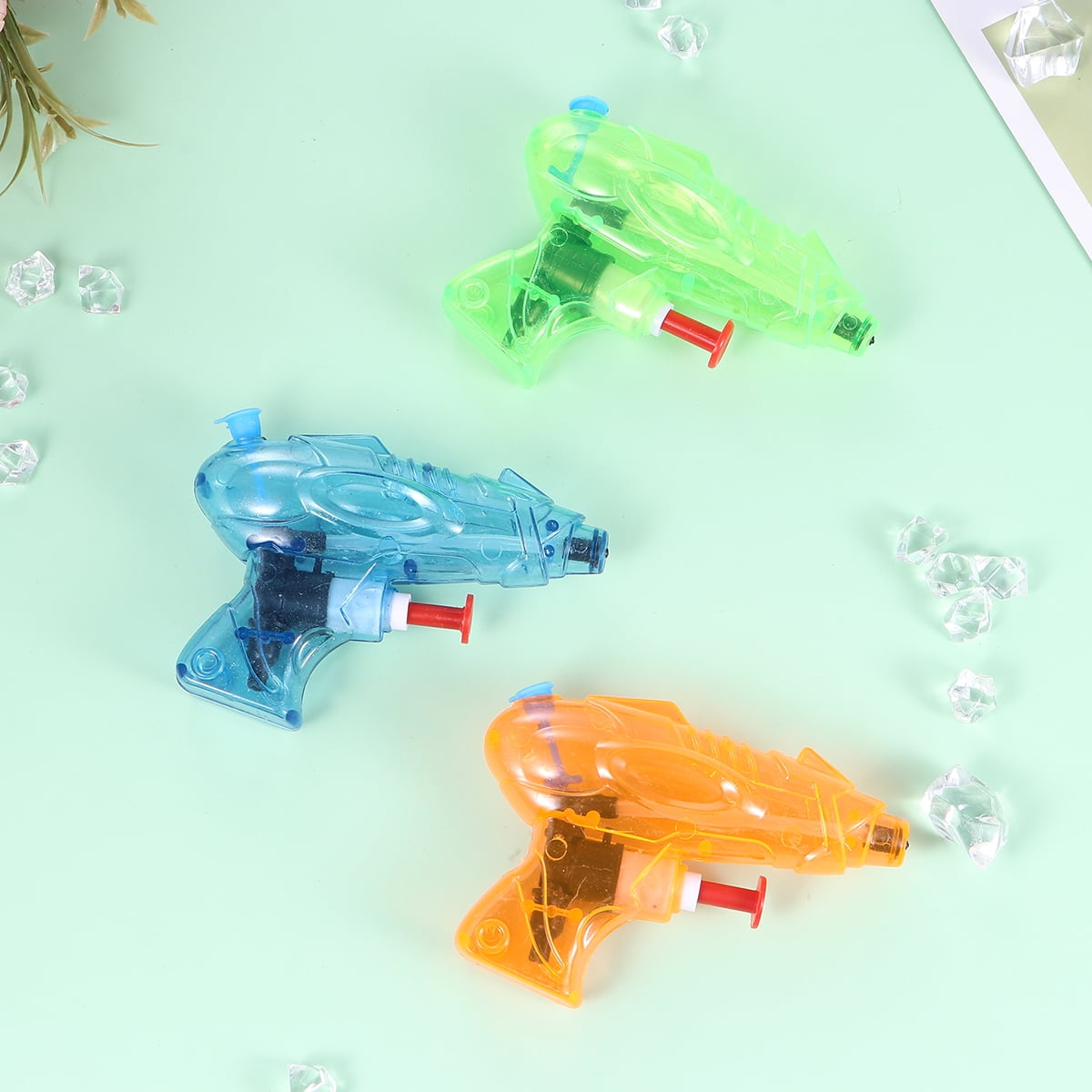 Omeite Children's mini plastic transparent water gun 12pcs (random ...