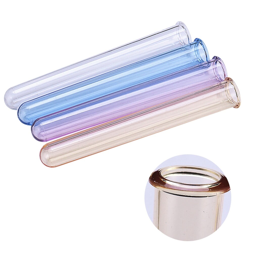 Omeite Colored PC drop-resistant round-mouth acrylic test tube (12CM ...