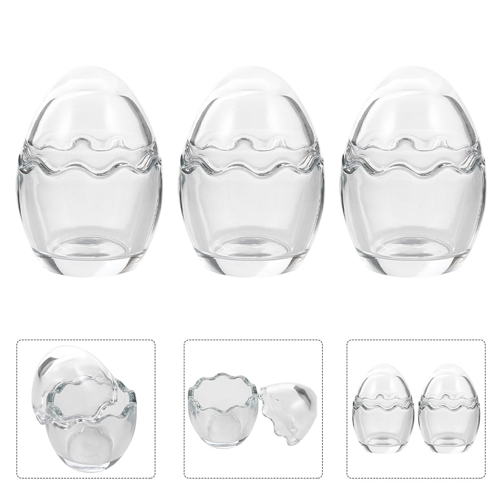 Omeite Creative Egg Glass Yogurt Cup Baking Tools Cake Mold Pudding Cup ...