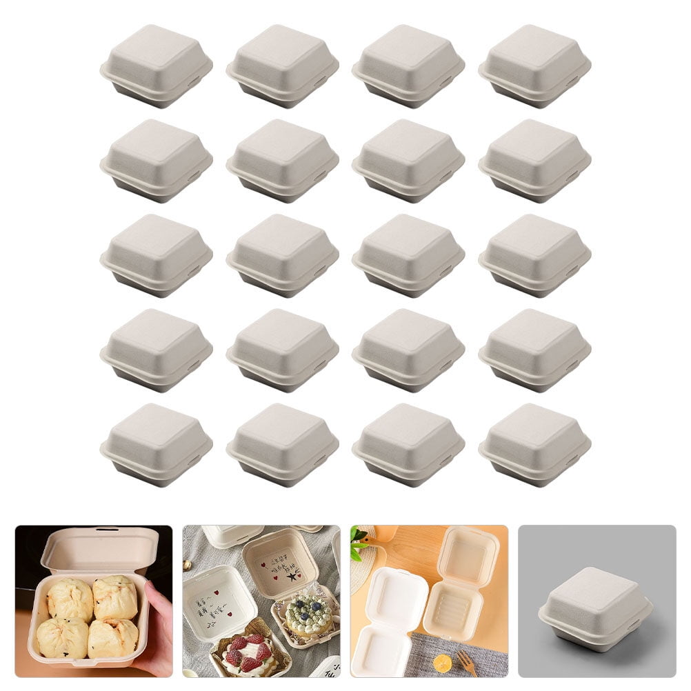 BESTYASH Disposable Takeout Containers with Lids, 20 Pack Lunch Boxes ...