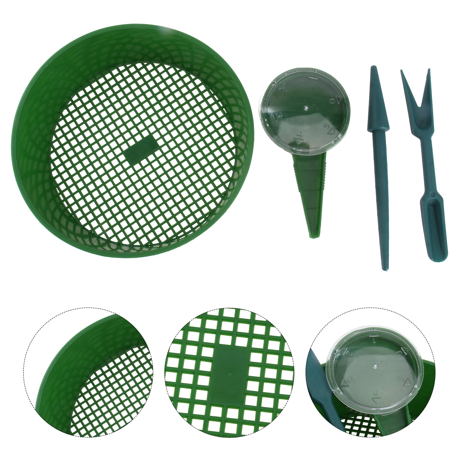 Omeite Gardening planting and sowing three-piece soil screen punching ...