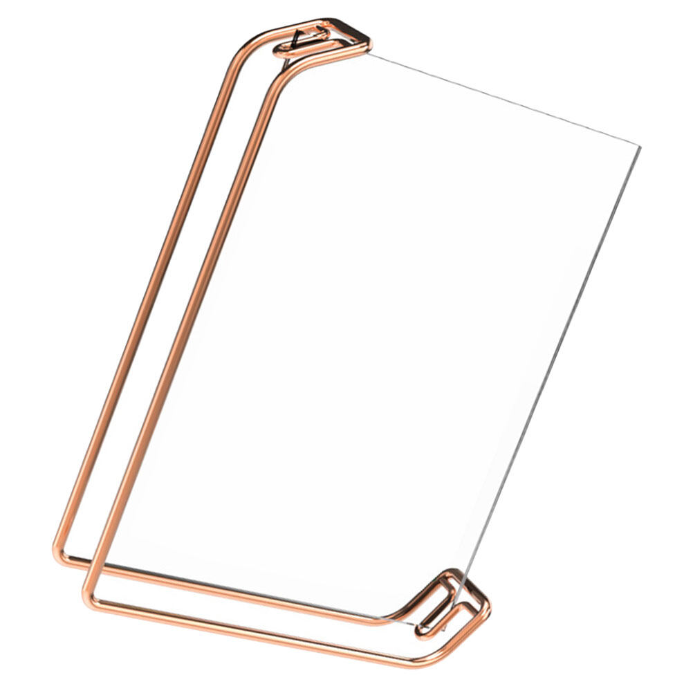 Omeite Gold metal photo frame stand double-sided display horizontal and ...
