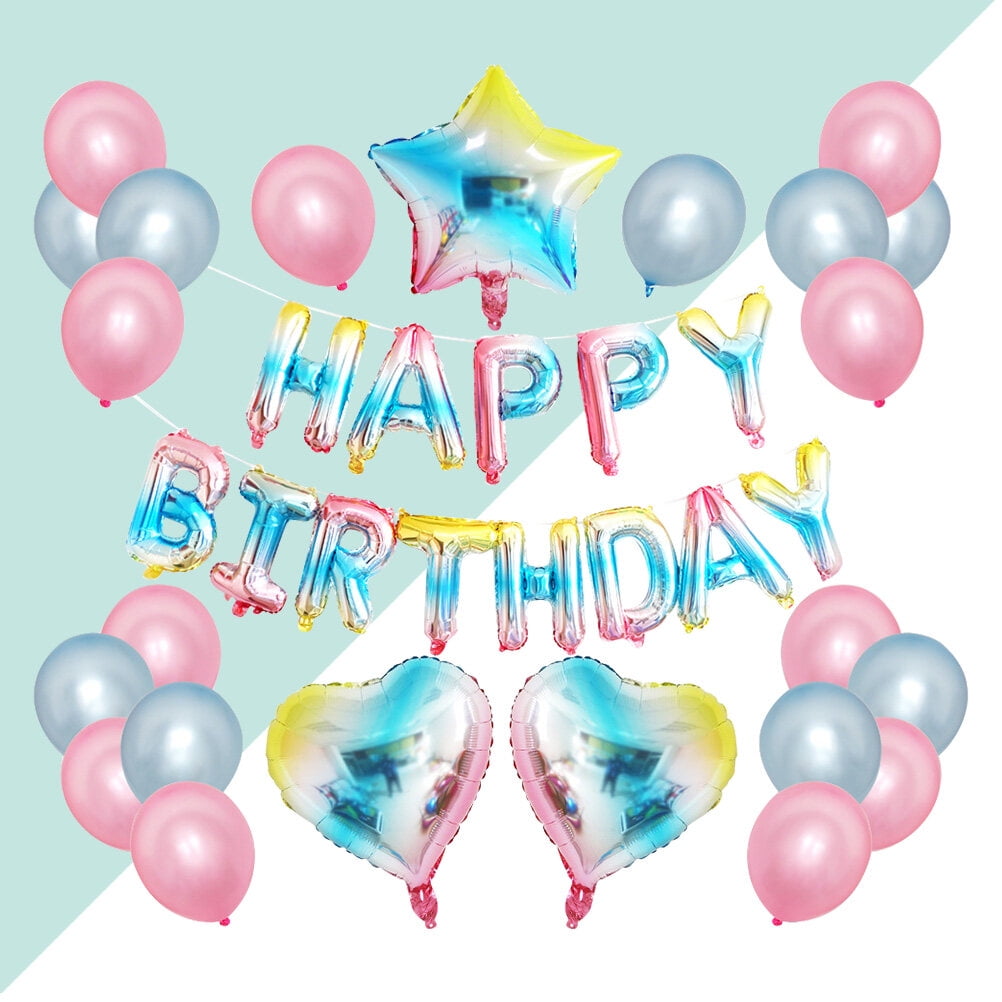 Omeite Gradient happy birthday letter set - Walmart.com