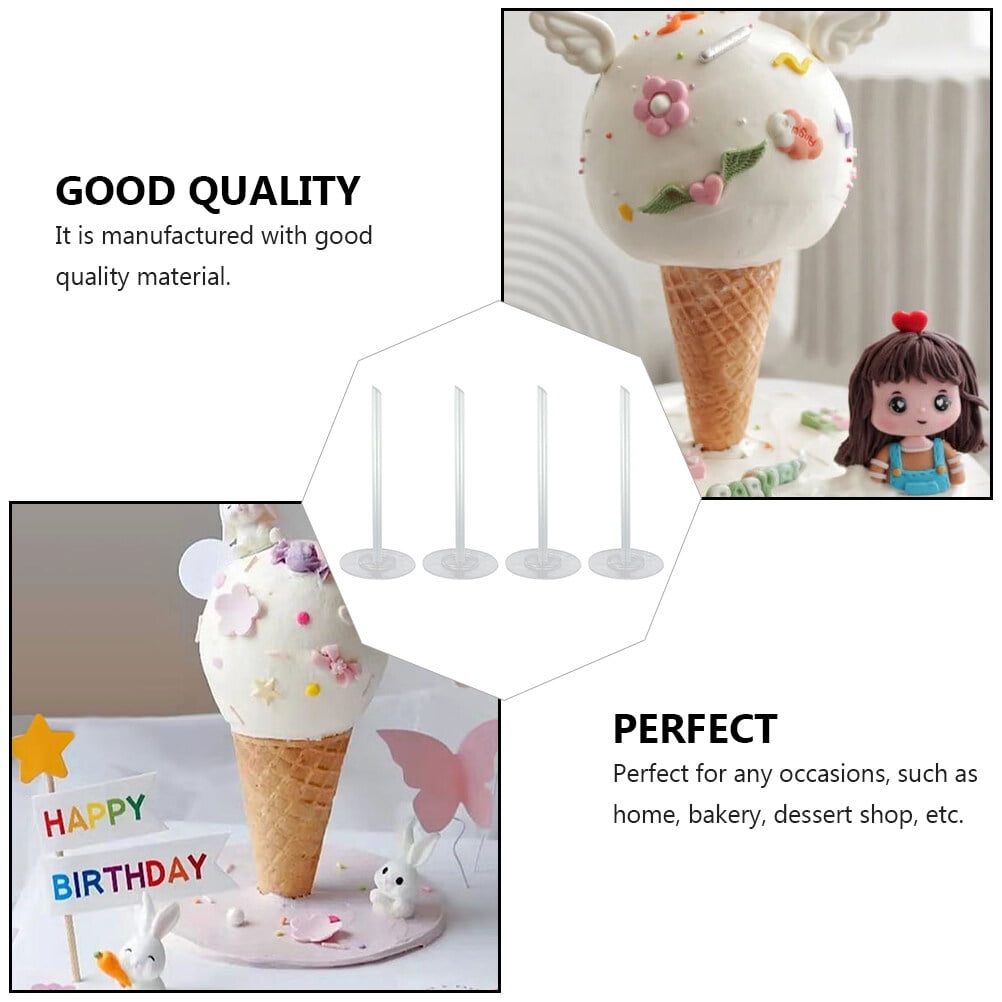 Omeite Ice cream cake stand piling round support stand 4 inch celebrity ...