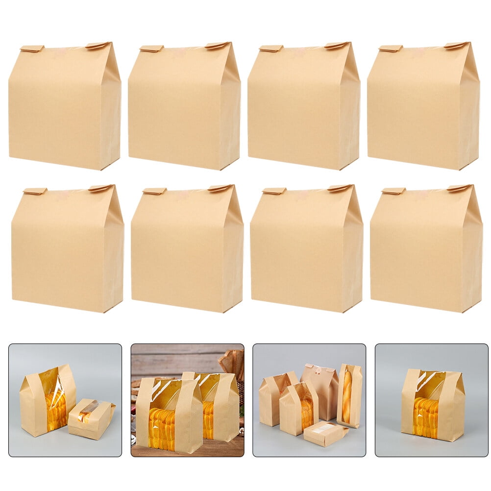 BESTYASH Bakery Bread Bags Paper Food Storage Kitchen Use 50Pack ...