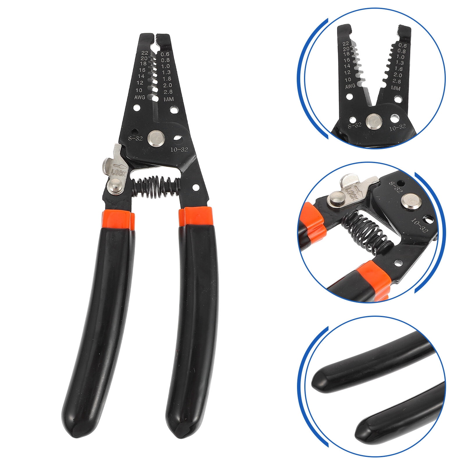 Omeite Multifunctional 7-inch curved handle wire stripping pliers ...