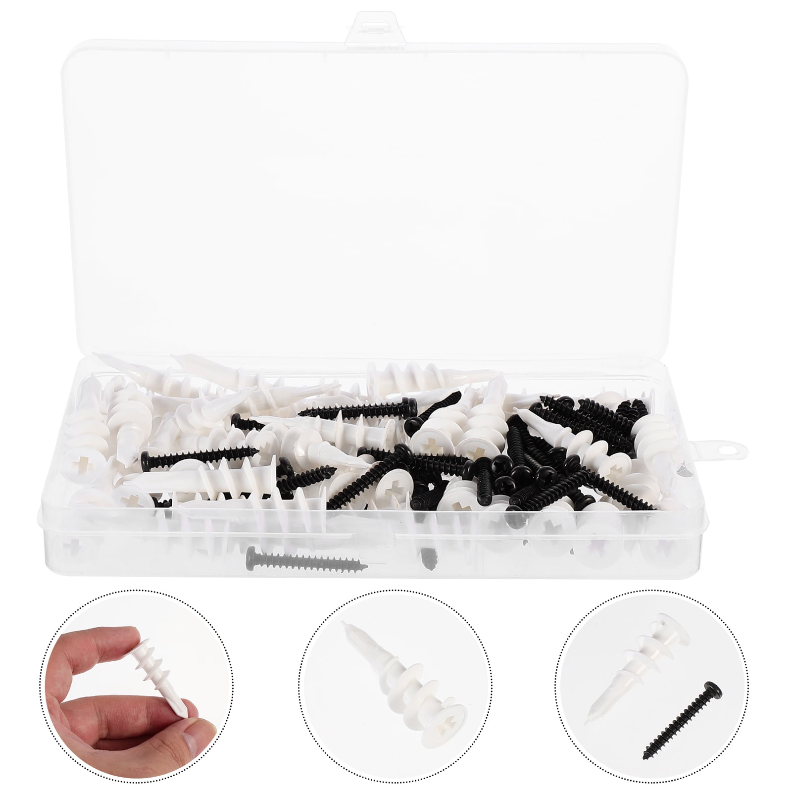 Omeite Nylon thread expansion screws for gypsum wall 100pcs/box ...