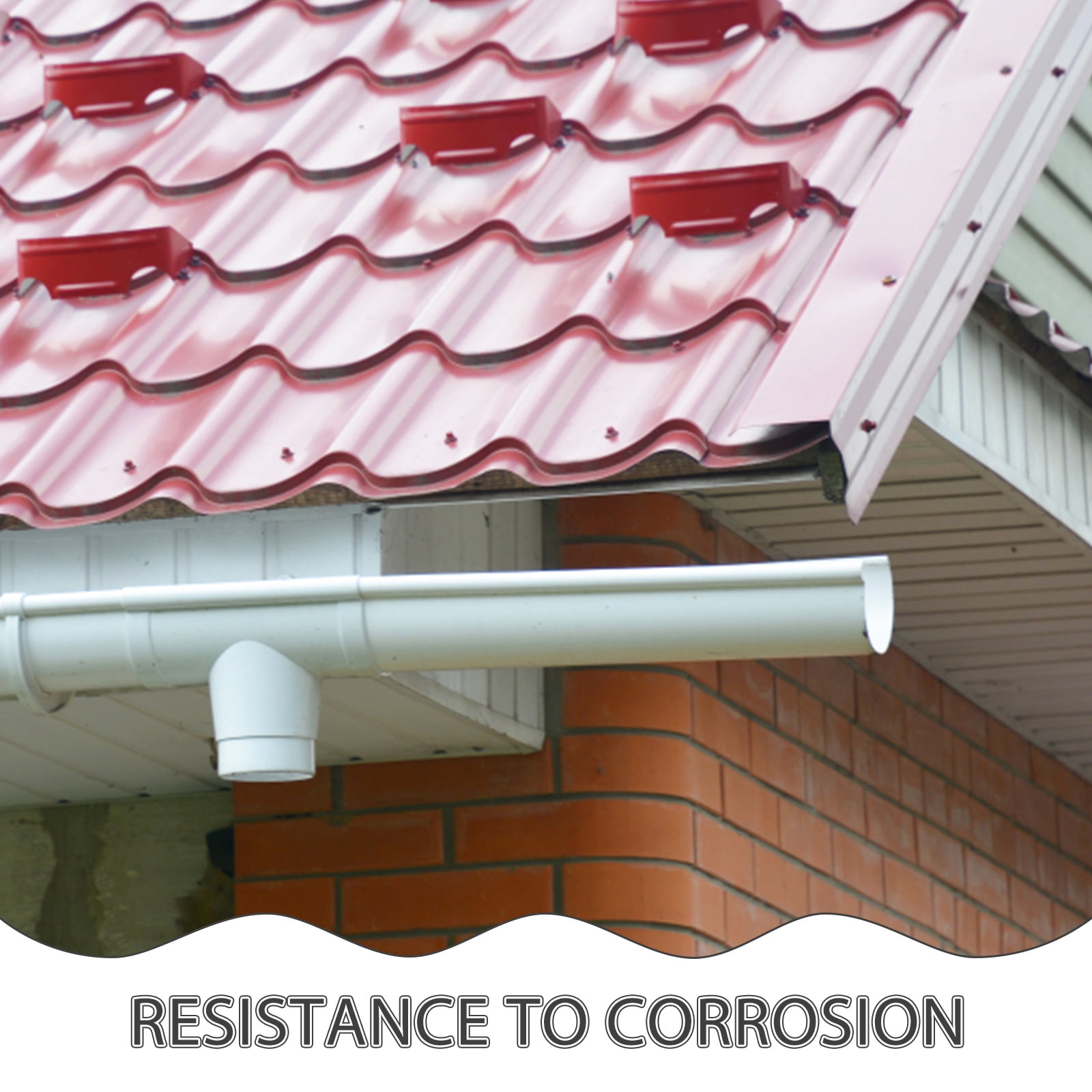 Omeite PVC sink gutter double-sided external plugging seal indoor eaves ...