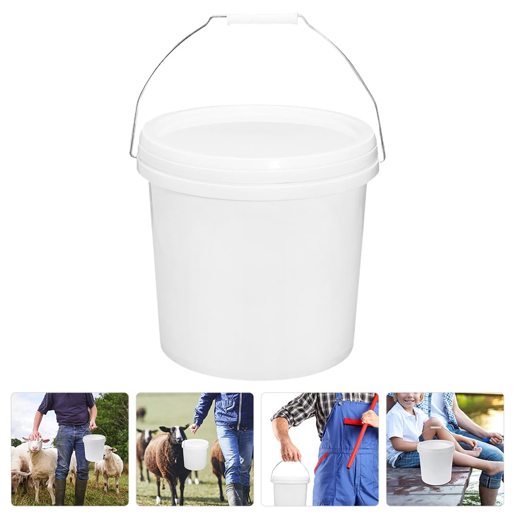 Omeite Plastic bucket, round bucket, small bucket, household thickened ...