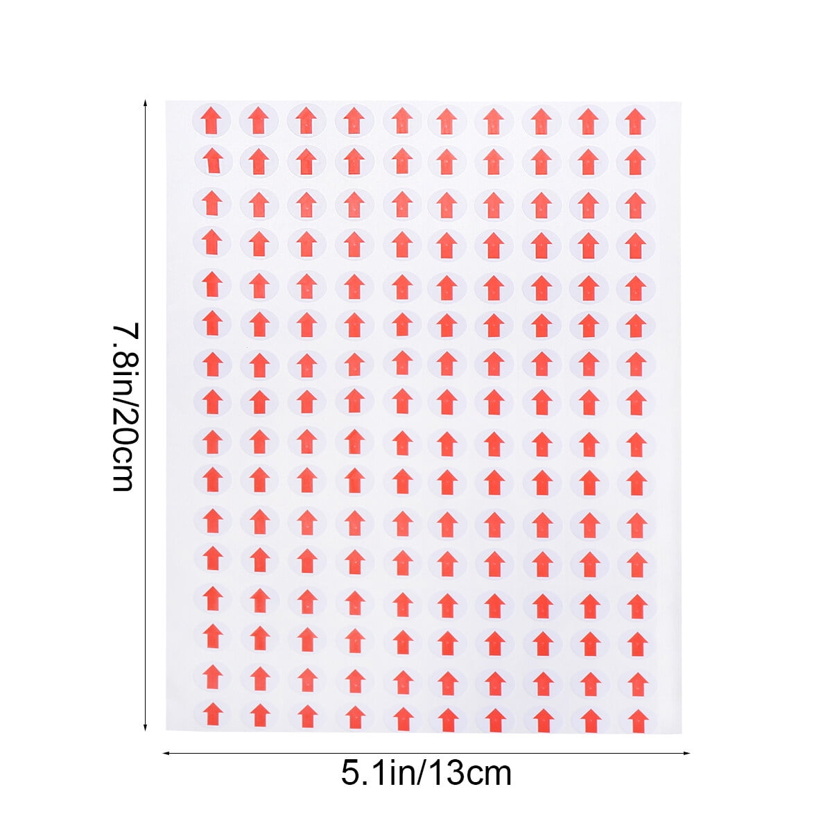 Red Arrow Stickers, 3200 Pcs Red Small Arrow Stickers Small Self ...
