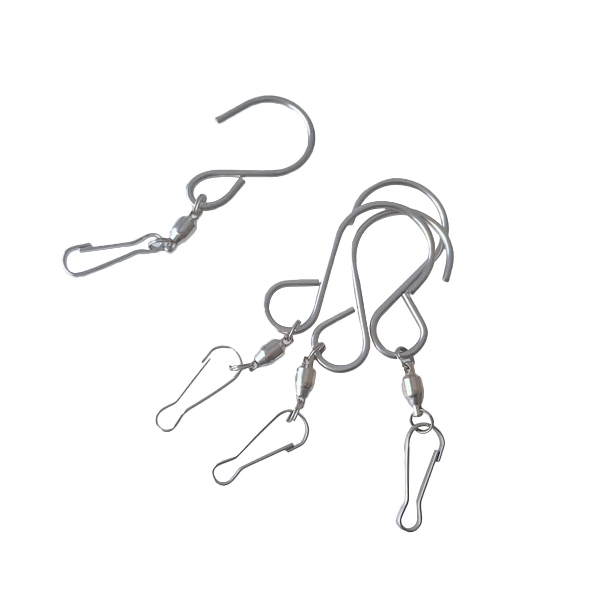 Omeite S-type self-rotating shaft hook wind swivel tail rotating hook ...