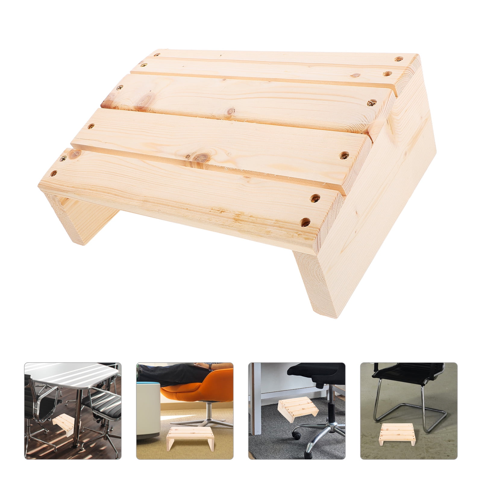 Omeite Solid wood footrest footrest oblique footrest (oblique 30*20*11 ...
