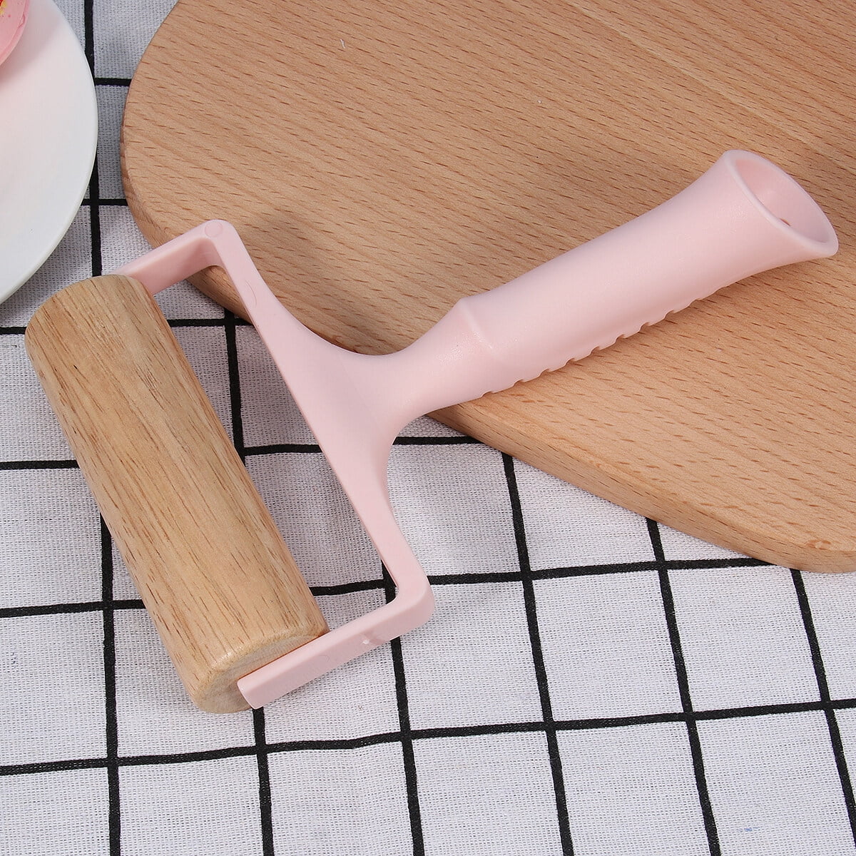 Omeite Solid wood rolling pin hand push flour stick - Walmart.com