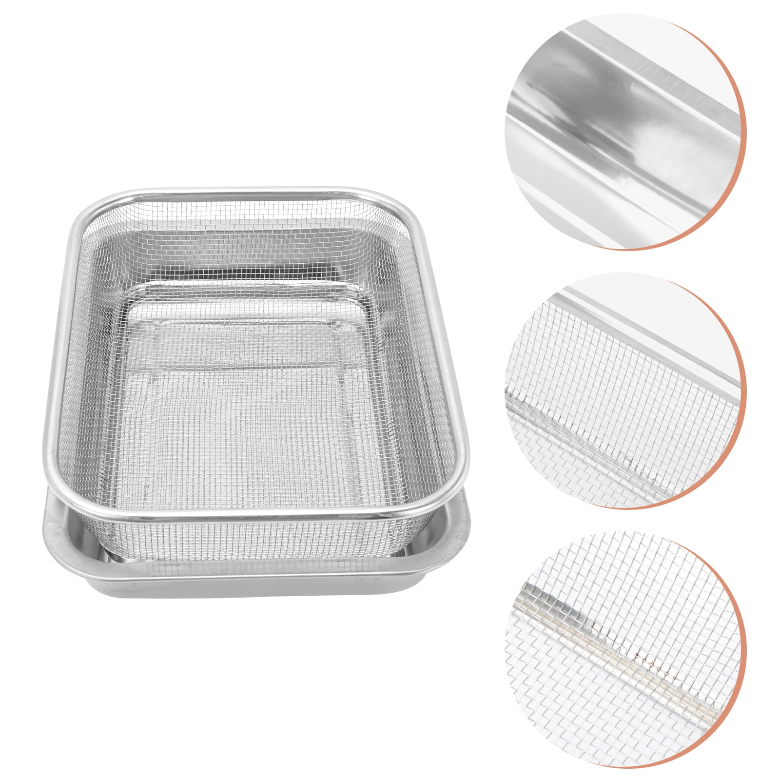 Omeite Stainless steel French fries fried chicken oil drain basket oil ...