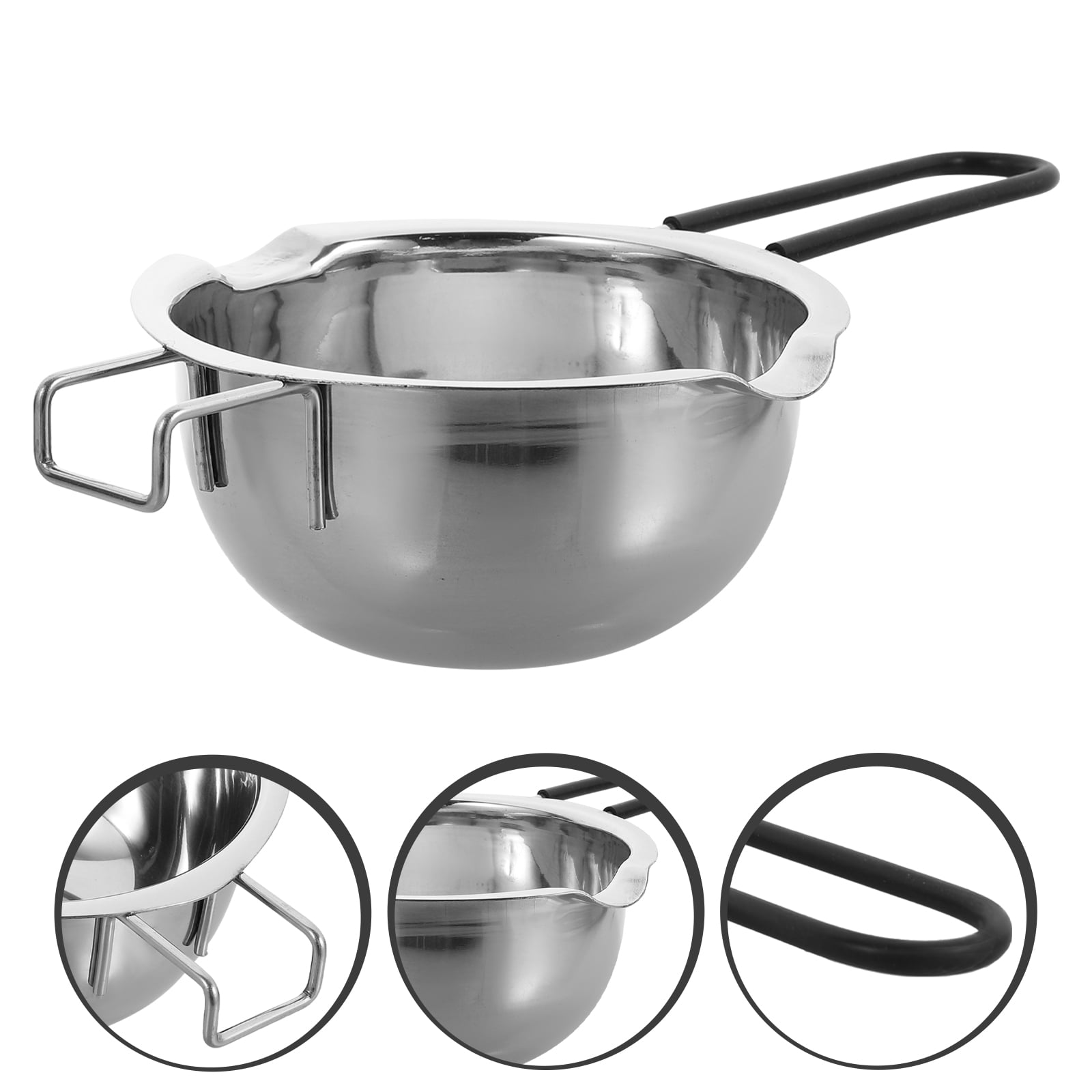 Omeite Stainless steel chocolate melting pot (304 material) handle ...