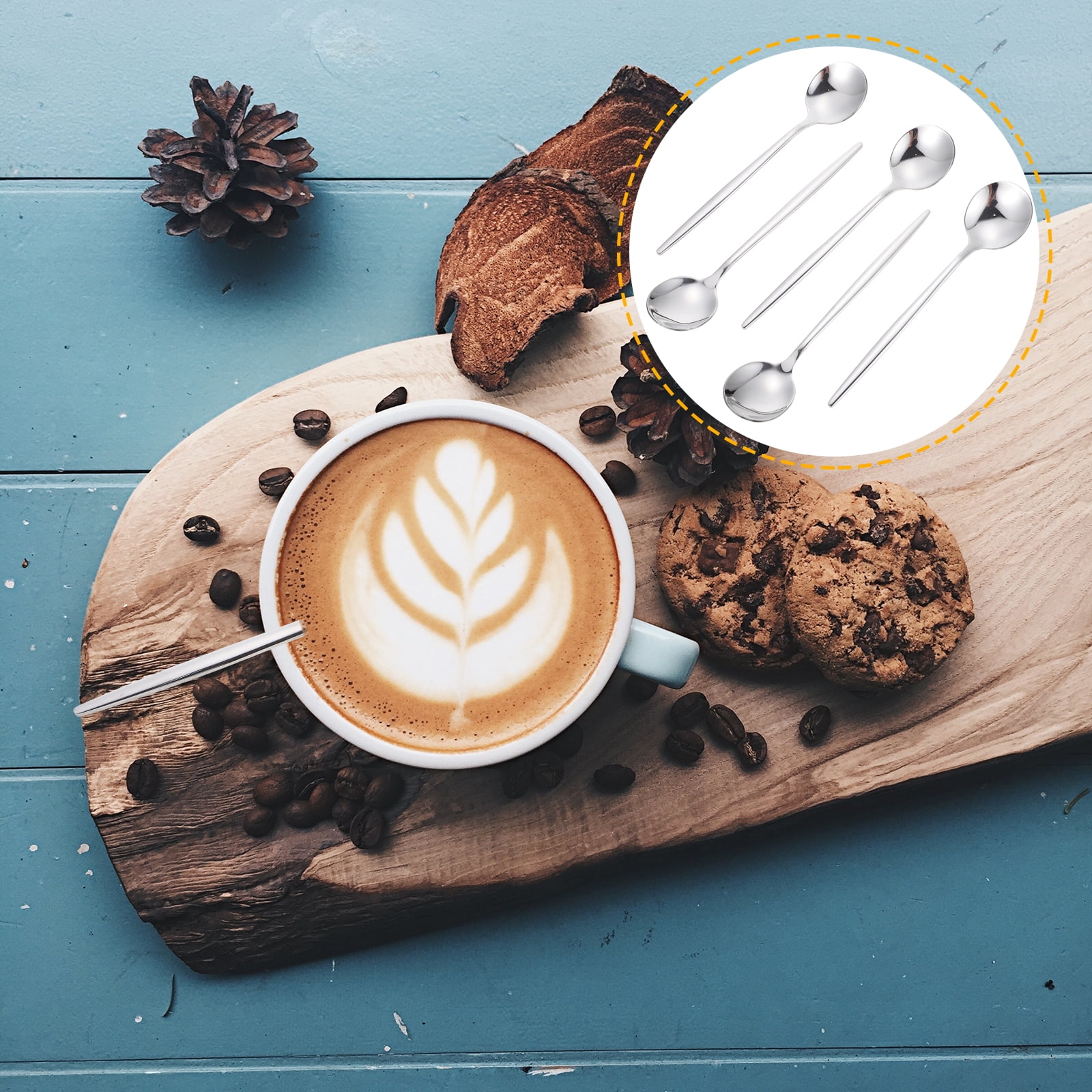 Omeite Stainless steel table spoon Western spoon Portuguese tea spoon ...