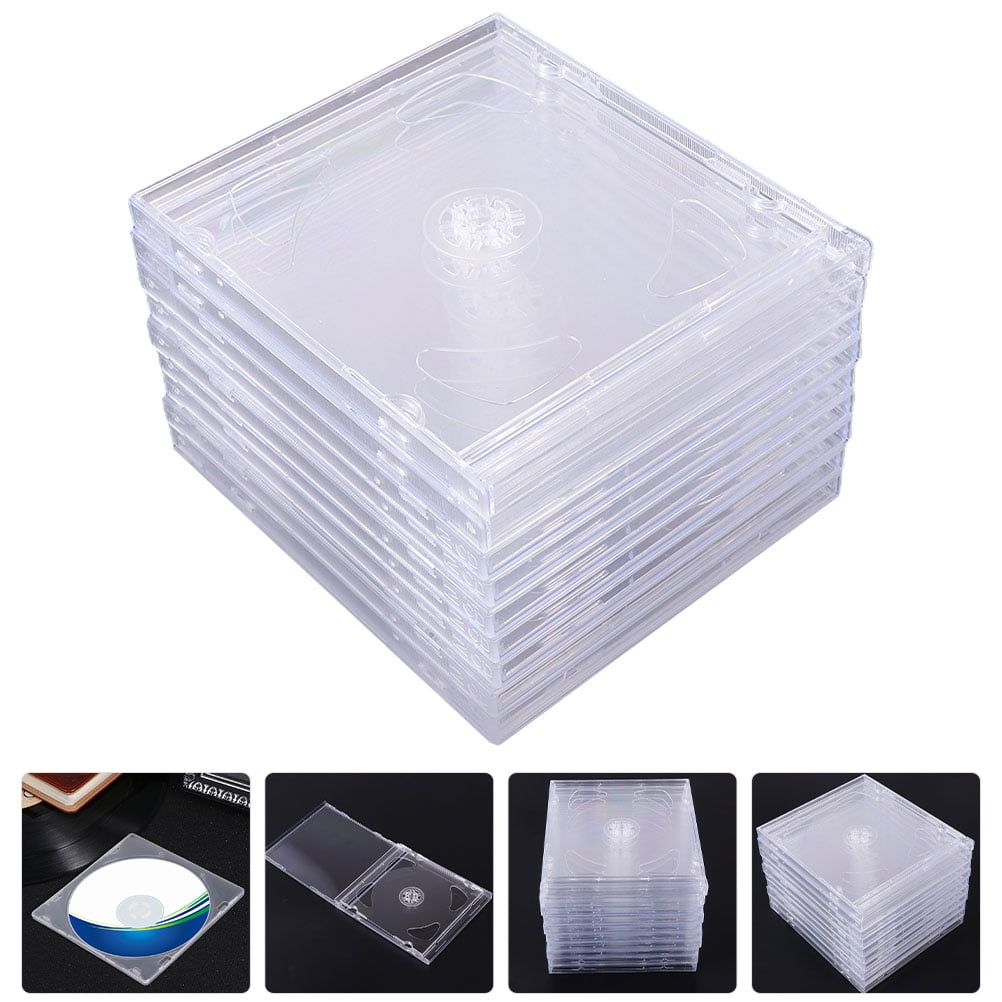 Omeite Transparent CD Case Acrylic Double Disc Display Box (9pcs ...