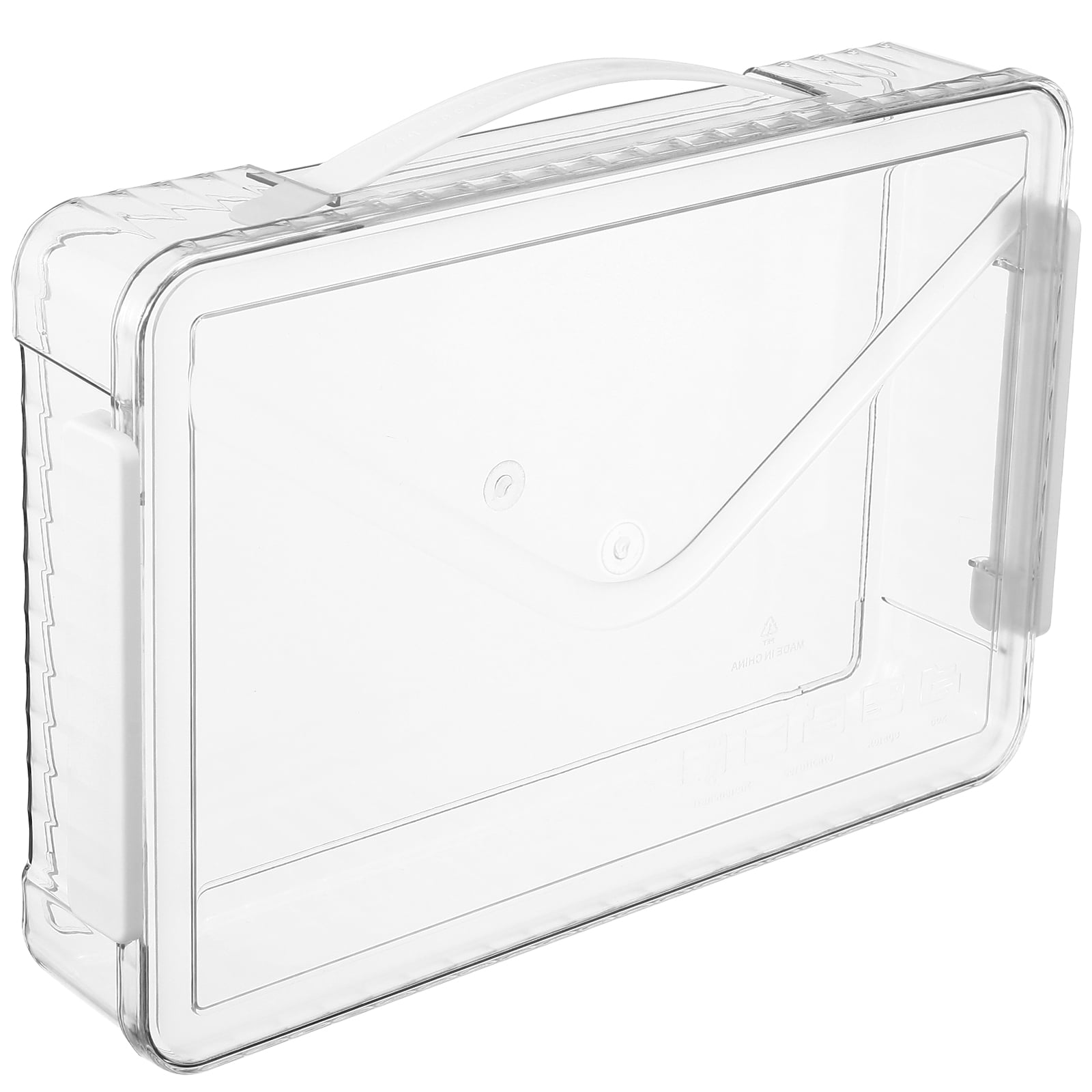 Omeite Transparent File Box Document Case Plastic File Box Storage Case ...
