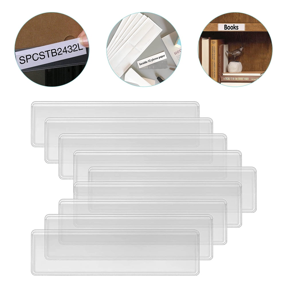 Omeite Transparent adhesive folder self-adhesive index card pocket ...